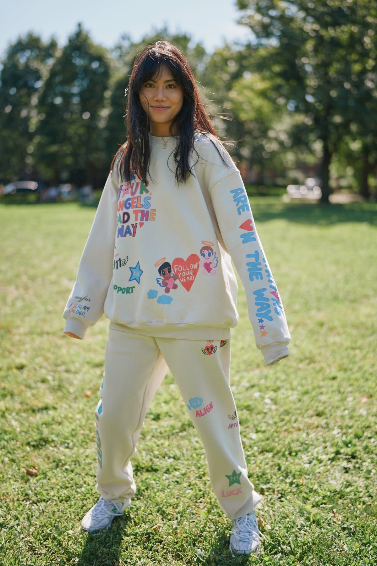 Mayfair x @iscreamcolour Angel Numbers Cloud Crewneck – The Mayfair ...